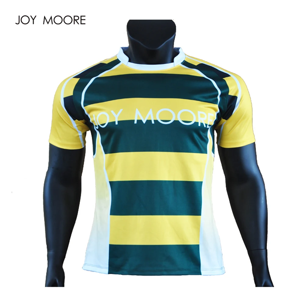 High Quality Custom Men Short Sleeve Full Sublimated Rugby Jersey Hot ...