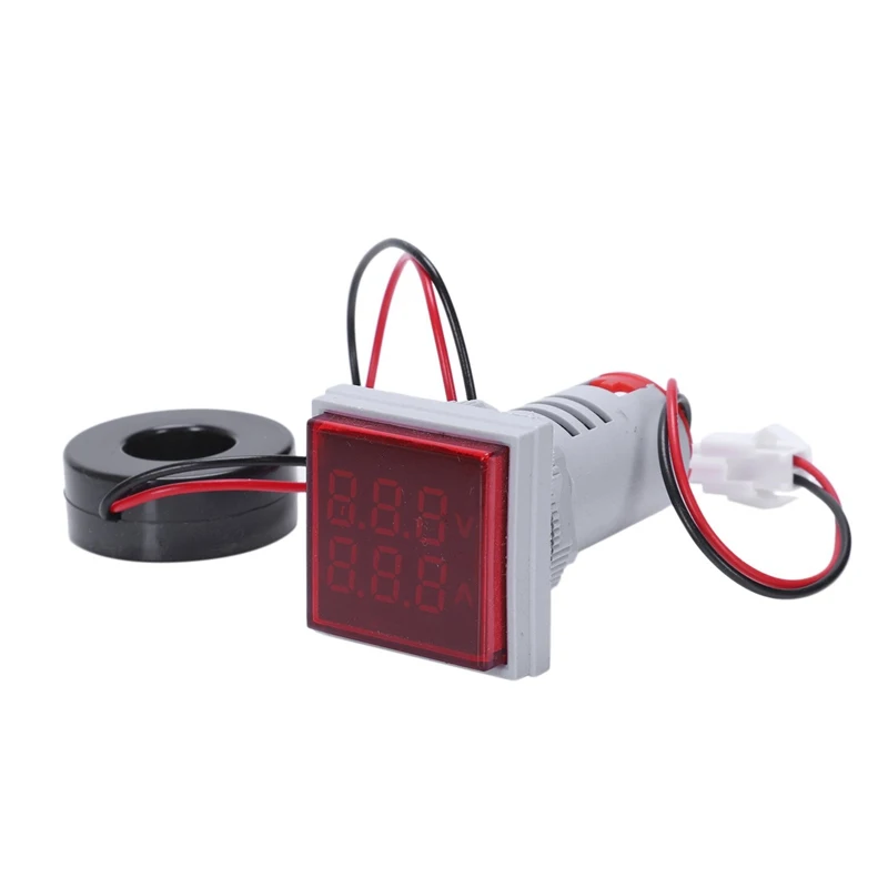 Led Digital Dual Display Voltmeter Ammeter Voltage Gauge Meter Ac 60 500V 0 100A|Current Meters ...