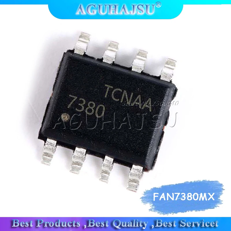 Fan7380mx sop8 fan7380 sop 7380 smd, 10 peças, tela de seda 7380, chip ...