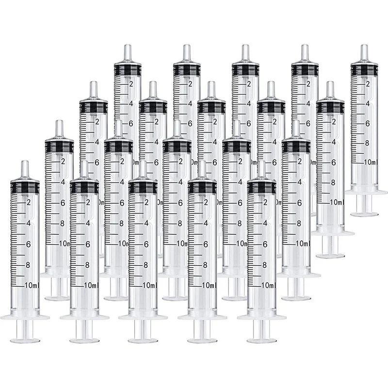 Siringa Grande Siringhe Plastica 20 Pezzi 10ml/20ml - Per Misurazione ...