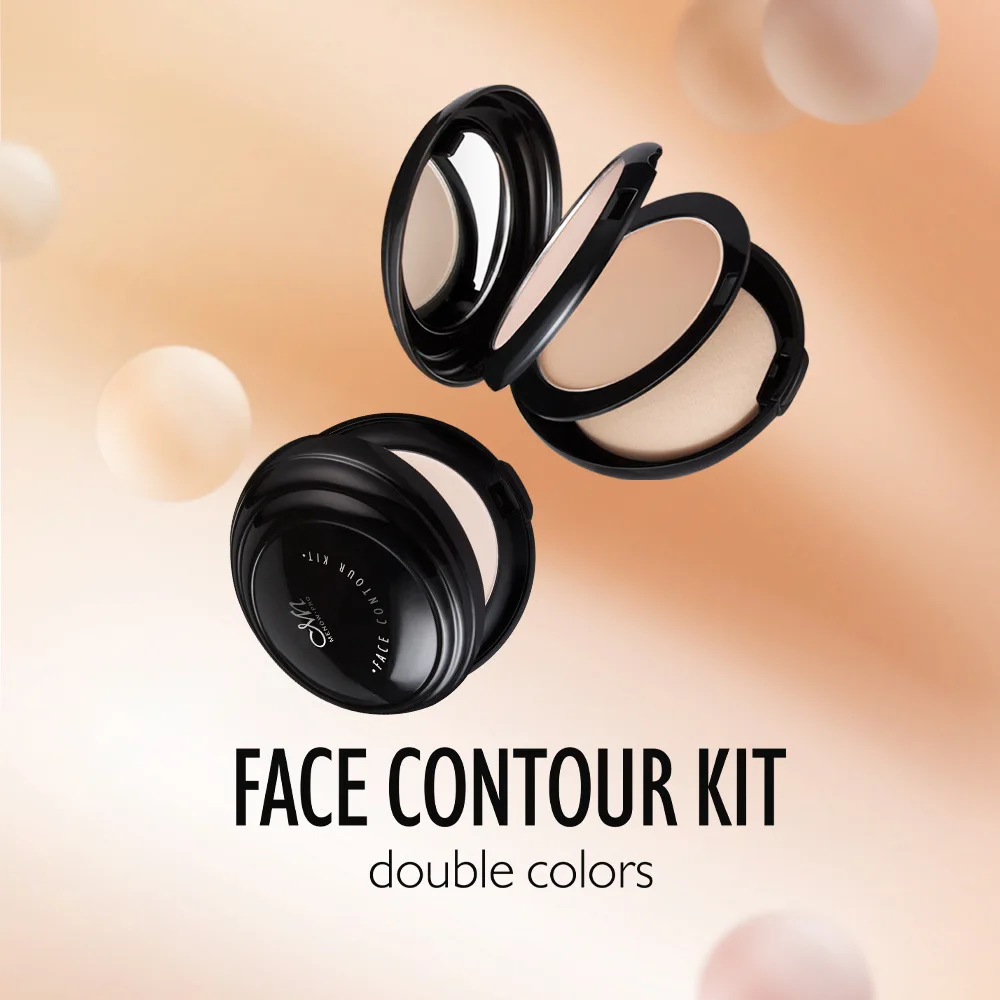 MENOW Meno F611 Double Powder Facial MaskIng Tricolor Optional Bronzer ...