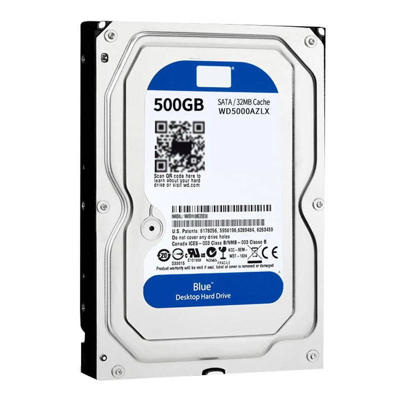 Original HDD For WD Blue 500GB 3.5" SATA 6 Gb/s 32MB 7200RPM For ...