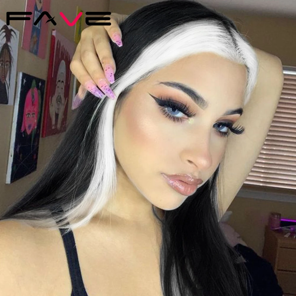 Half White Half Black Hair