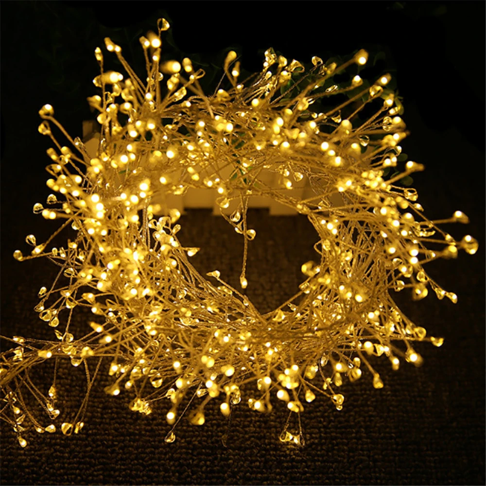 100/200/300 LED String Firecrackers Cluster Garland Fairy Lights ...