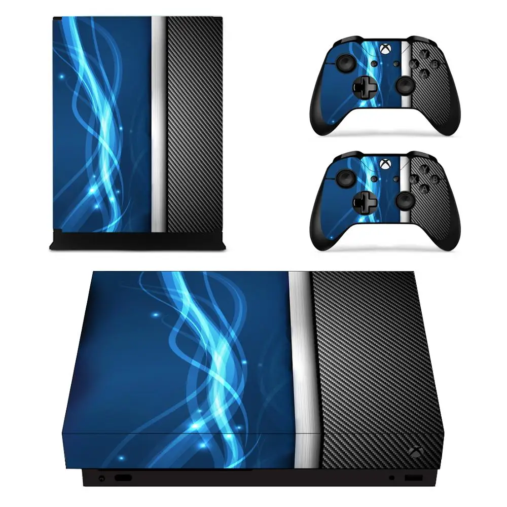 Pure White Black Gold Metal Skin Sticker Decal For Microsoft Xbox One X ...