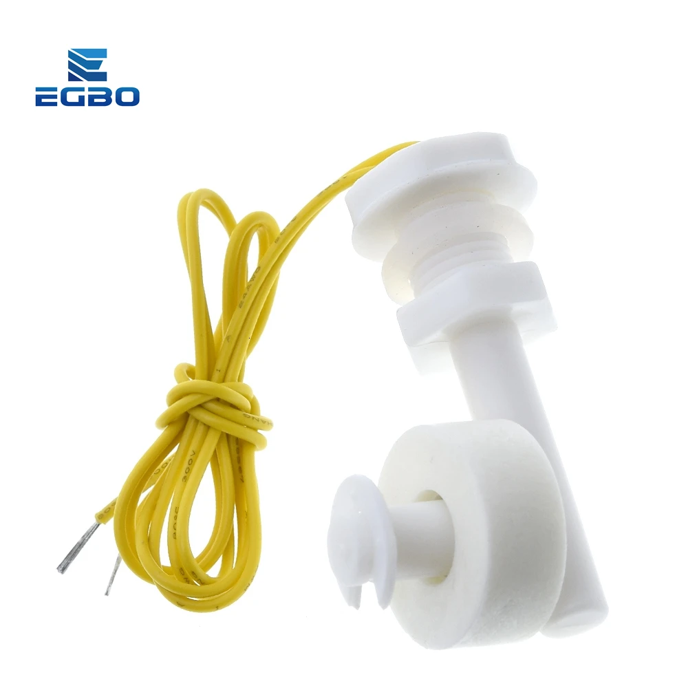 EGBO Mini Float Switch Contains DC 220V Liquid Water Level Sensor Right Angle Float Switch for ...