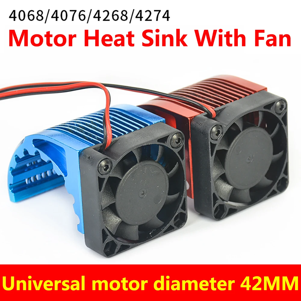 RC-Car-42MM-Motor-Metal-Radiator-Heat-Sink-With-40MM-Fan-For-RC-Models ...
