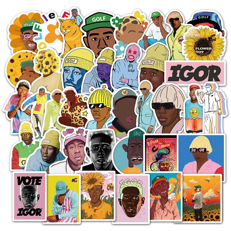 10/30/50pcs Tyler The Creator Flower Boy Igor Band Music Cover Hip Hop ...