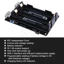 52Pi Original 18650 UPS With RTC & Coulometer Pro Power Supply Device ...
