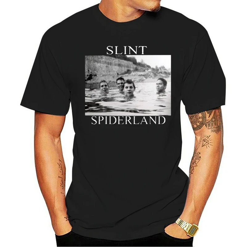 New SLINT SPIDERLAND American Rock Band Men's Black T Shirt Size S to ...