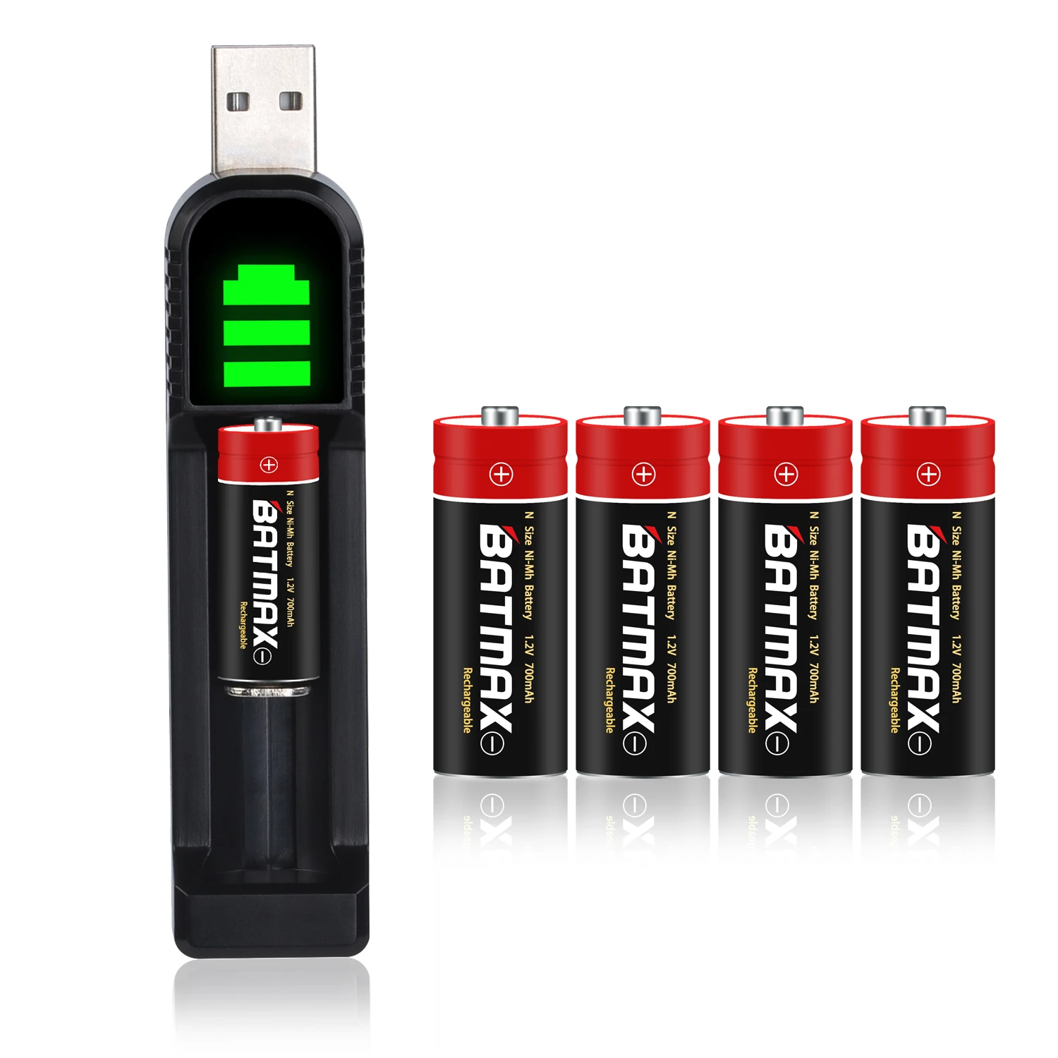 1.2v Nimh N Rechargeable Battery - Size N Lr1 E90 Batteries Cell And ...