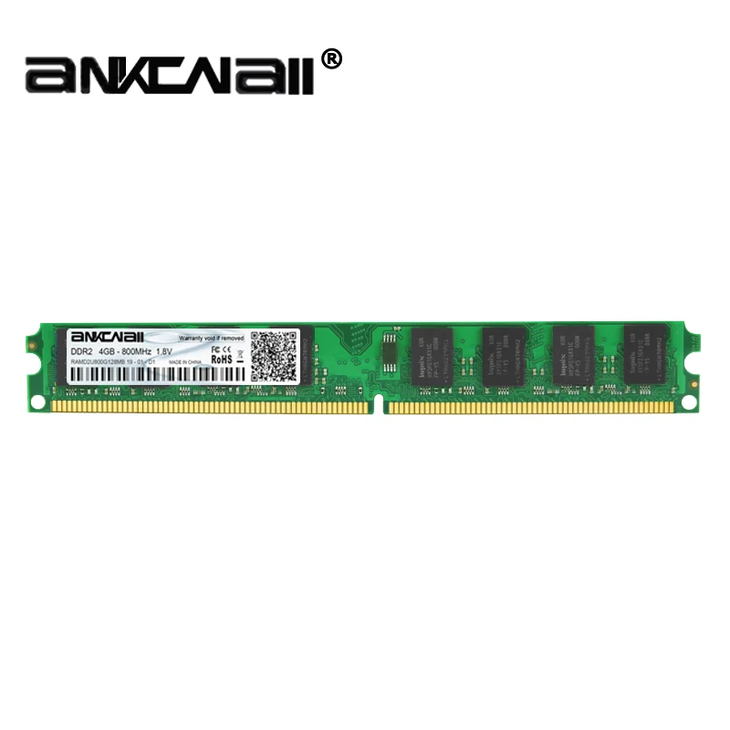 Original For Intel 2GB RAM DDR2 4GB 2G*2PCS DDR2 800MHZ 2GB PC2-6400 ...