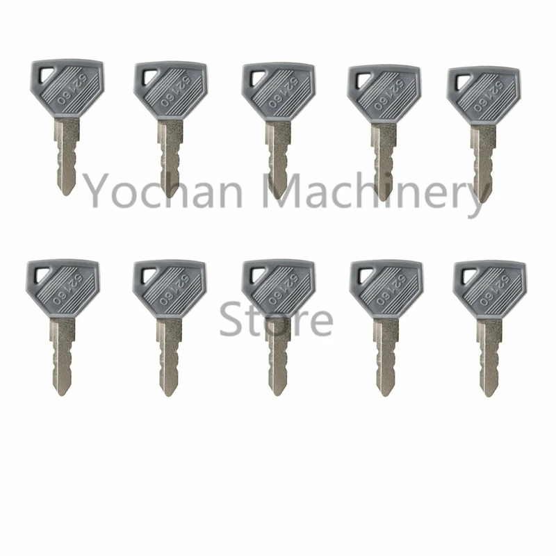 10 PCS 52160 Key For Yanmar John Deere Tractor Ignition Starter Switch ...