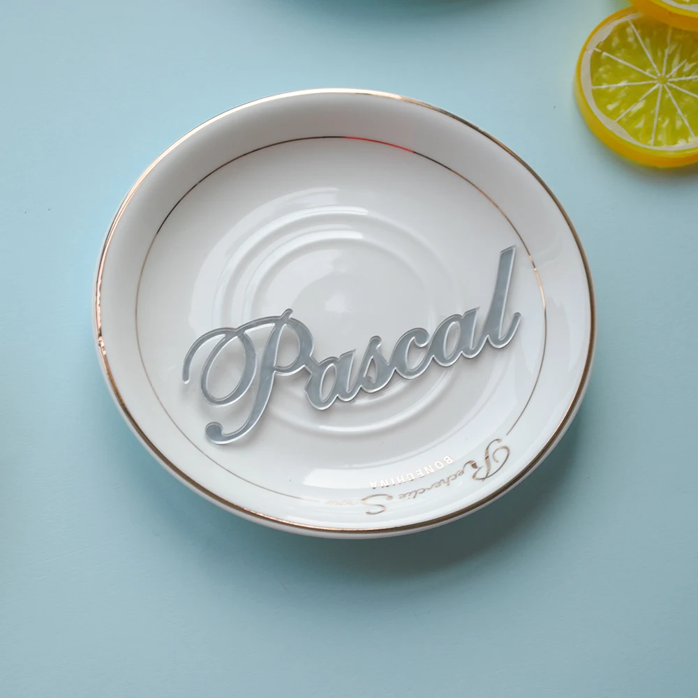 Personalized Mirror Name in plate for Table Decor Acrylic Mirror ...