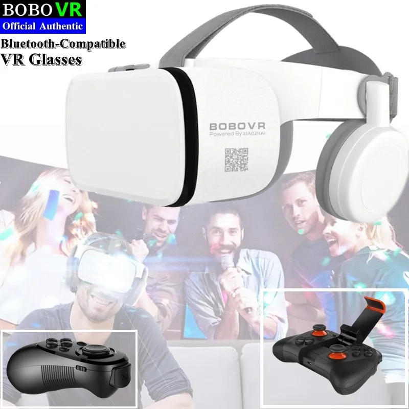 Bobo vr z6 sem fio óculos 3d caixa de realidade virtual google papelão fone de ouvido microfone ...
