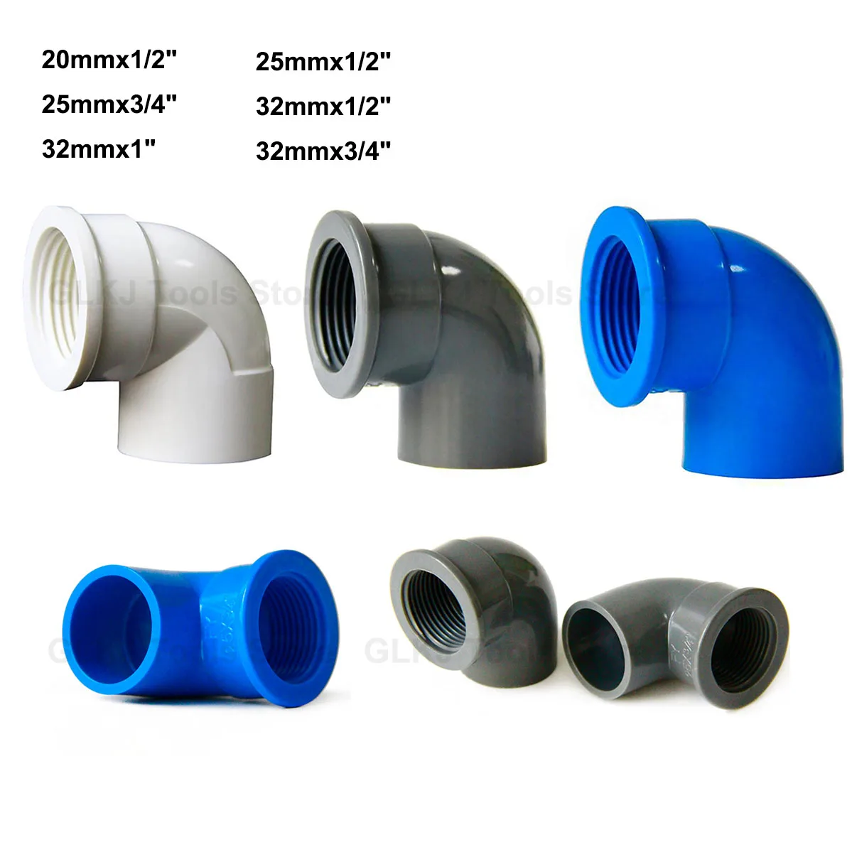 1Pcs-1-2-3-4-1inch-PVC-Female-Thread-Elbow-20-25-32mm-90-Elbow ...