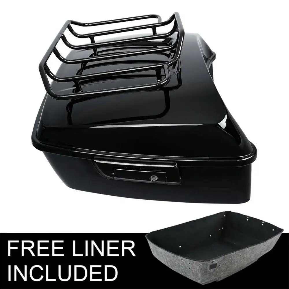 Motorcycle-King-Pack-Trunk-Luggage-Rack-For-Harley-Tour-Pack-Touring ...