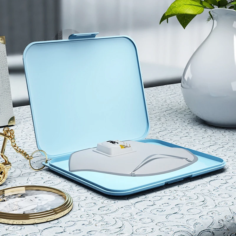 Portable Reusable Dustproof Plastic Storage Box 13x13x1.4cm 3 Pieces ...