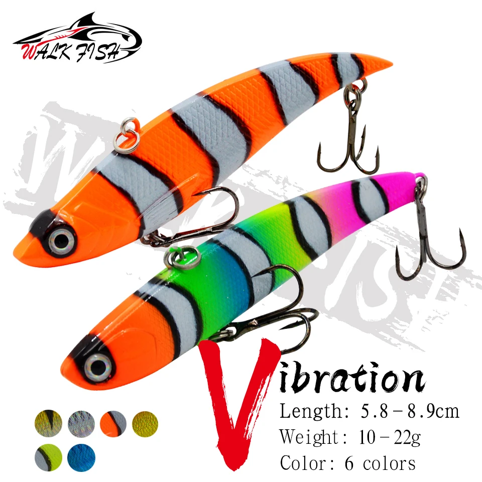 WALK FISH Sinking Vibration Fishing Lure 10g 14g 18g 22g Hard bait ...