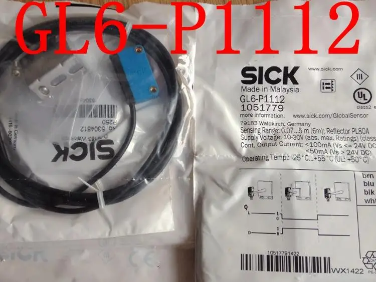 새로운 원본 sick 광전 센서 GL6 P1112, GL6 P1111|기구 부품 & 액세사리| - AliExpress