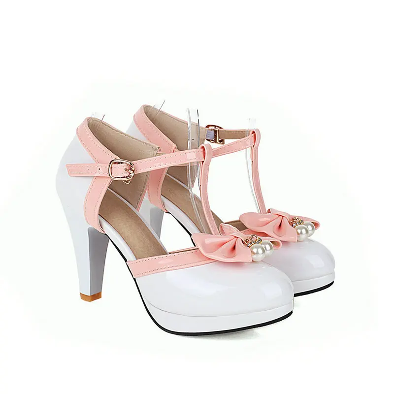 Children Girl High Heel Shoes For Kids Princess Sandals Fashion Pearl ...