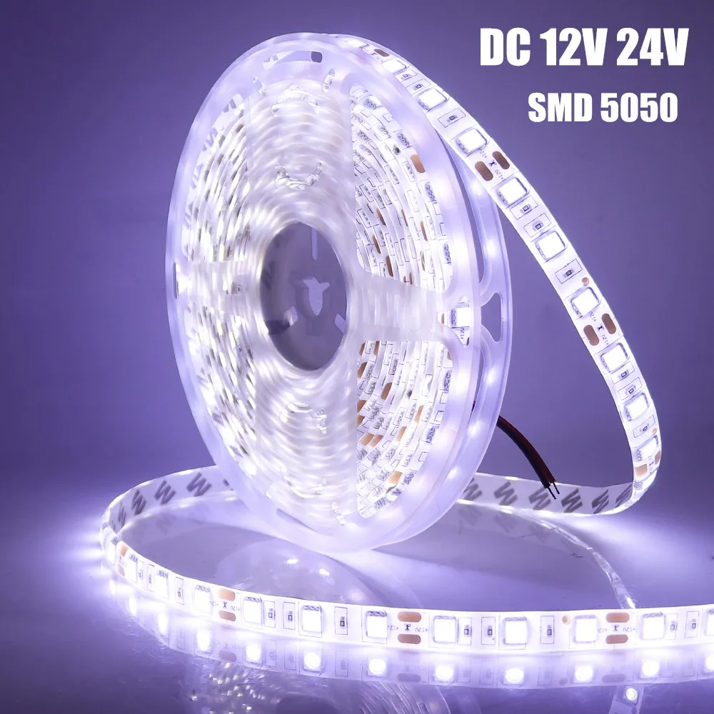 DC12V-24V-5050-RGB-Led-Strip-Lighting-60leds-m-IP21-IP65-Waterproof ...
