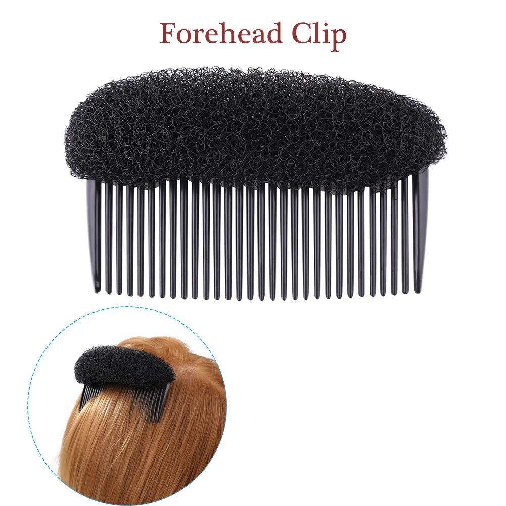 Forehead-Hair-Volume-Fluffy-Puff-Sponge-Pad-Clip-Comb-Insert-Tool-Base ...