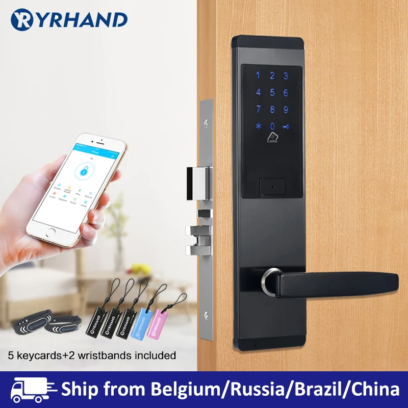 TTlock App Security Electronic Door Lock, APP WIFI Smart Touch Screen ...