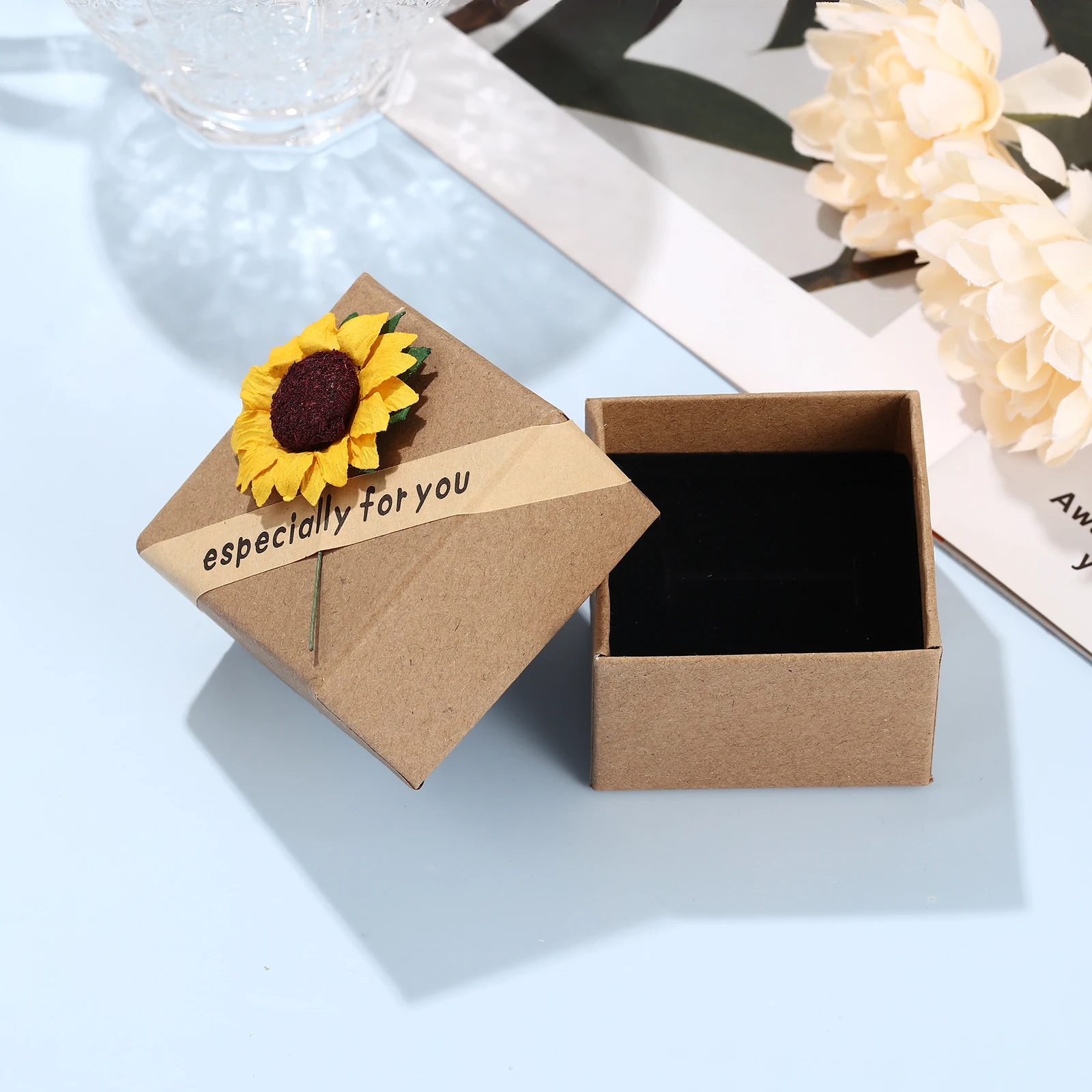 JewelOra-Personalized-Jewelry-Box-Delicate-Sunflower-Rose-Flower-Gift ...