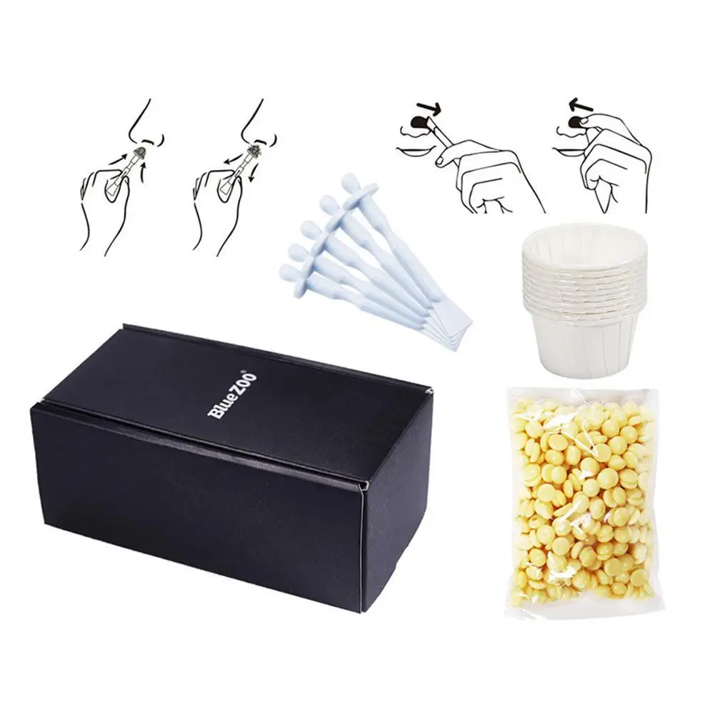 Kit professionnel'épilation à la cire pour le nez, nettoyage efficace ...