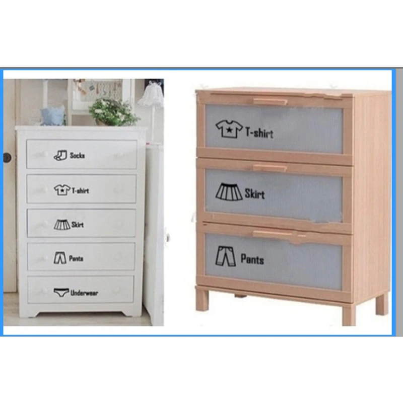 Clothes Classification Stickers Closet Wardrobe Sticker Underwear ...