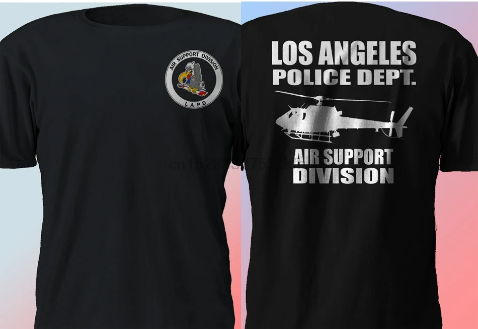 NEW LAPD Los Angeles Police Department Air Support Division Black T ...
