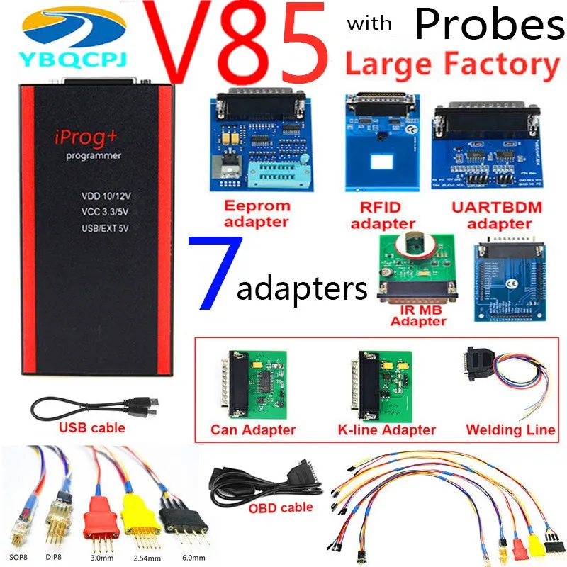 Iprog-V85-Iprog-Pro-programador-com-sondas-adaptadores-para-suporte-ECU ...