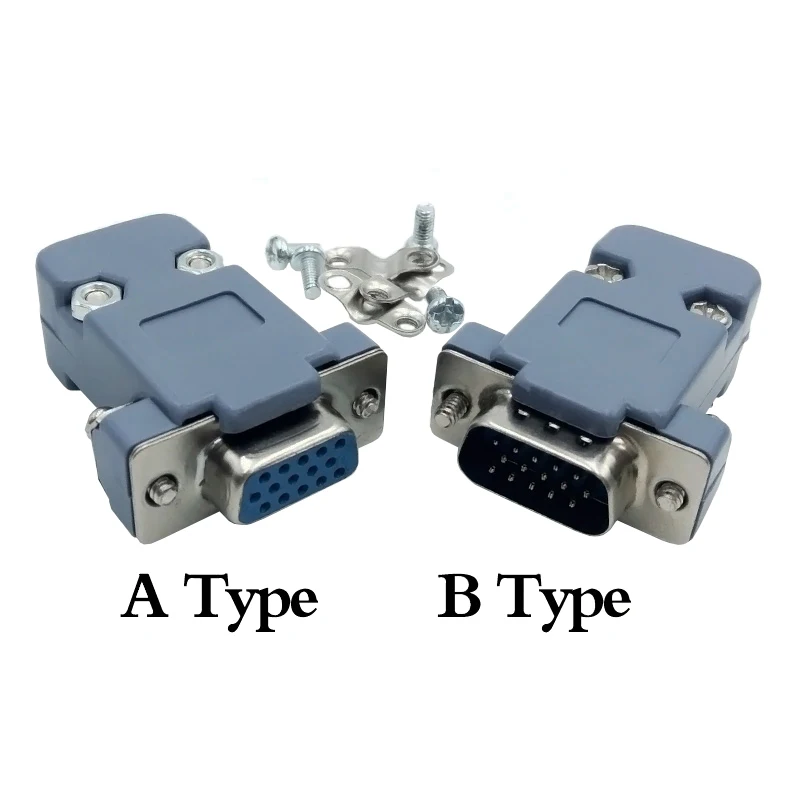 D sub DB15 VGA15 hole pin 3 rows Parallel VGA Port Adapter male female ...