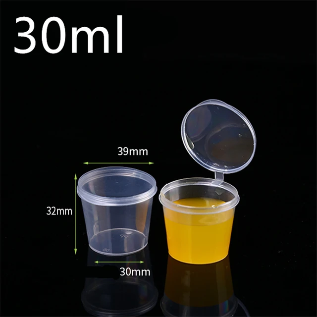 30pcs/Set 30ml 50ml 100ml Disposable Plastic Takeaway Sauce Cup ...