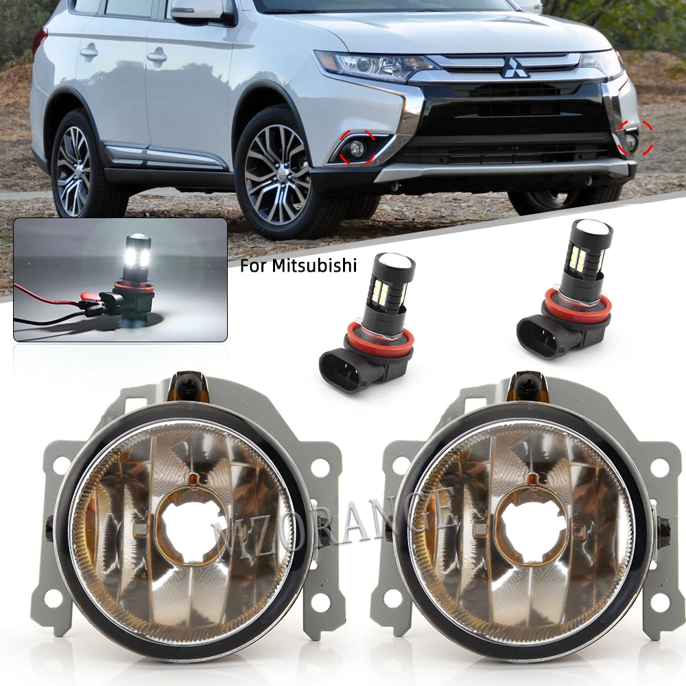 Fog-Lights-LED-for-Mitsubishi-Outlander-2016-2017-2018-2019-Front ...