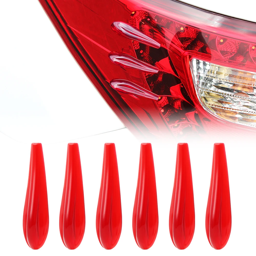 6-Piece-Set-Car-Tail-Light-Sticker-Airflow-Sticker-Anti-Collision-Car ...