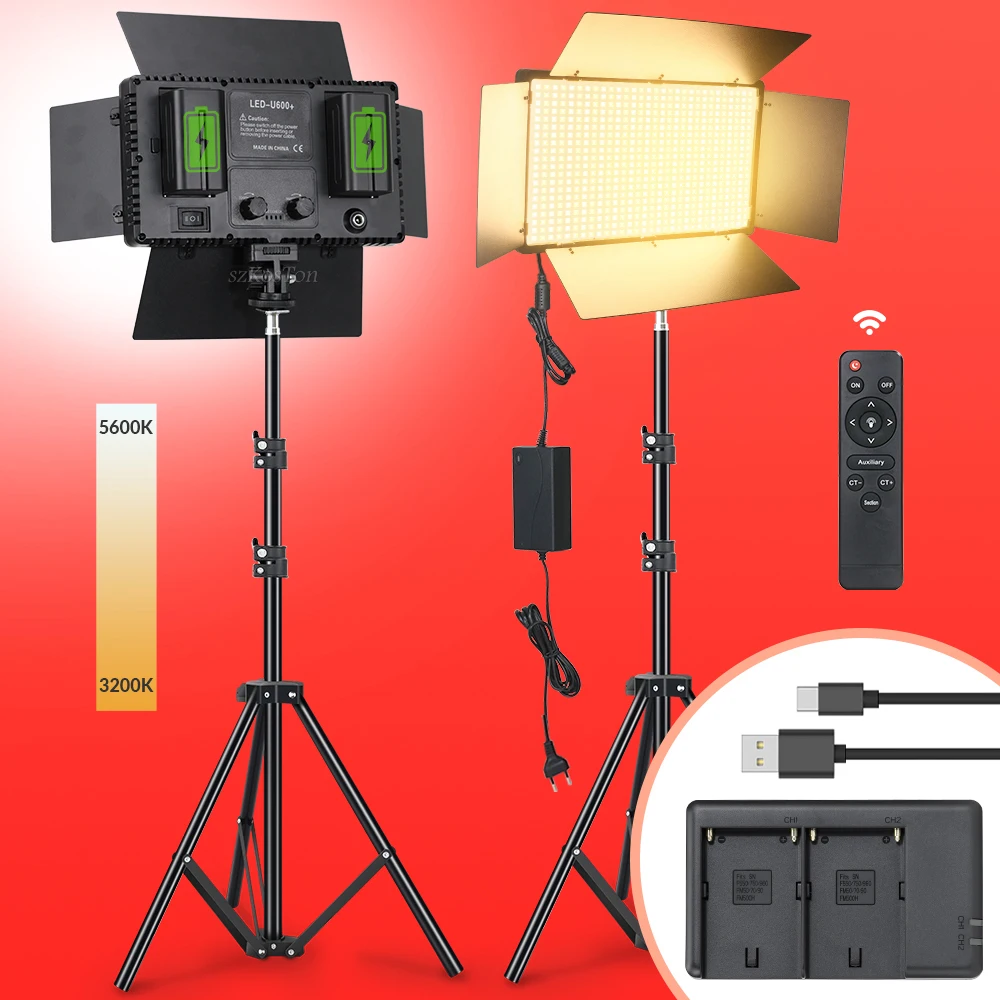 U600-800-LED-Photo-Studio-Light-For-Youbute-Game-Live-Video-Lighting ...
