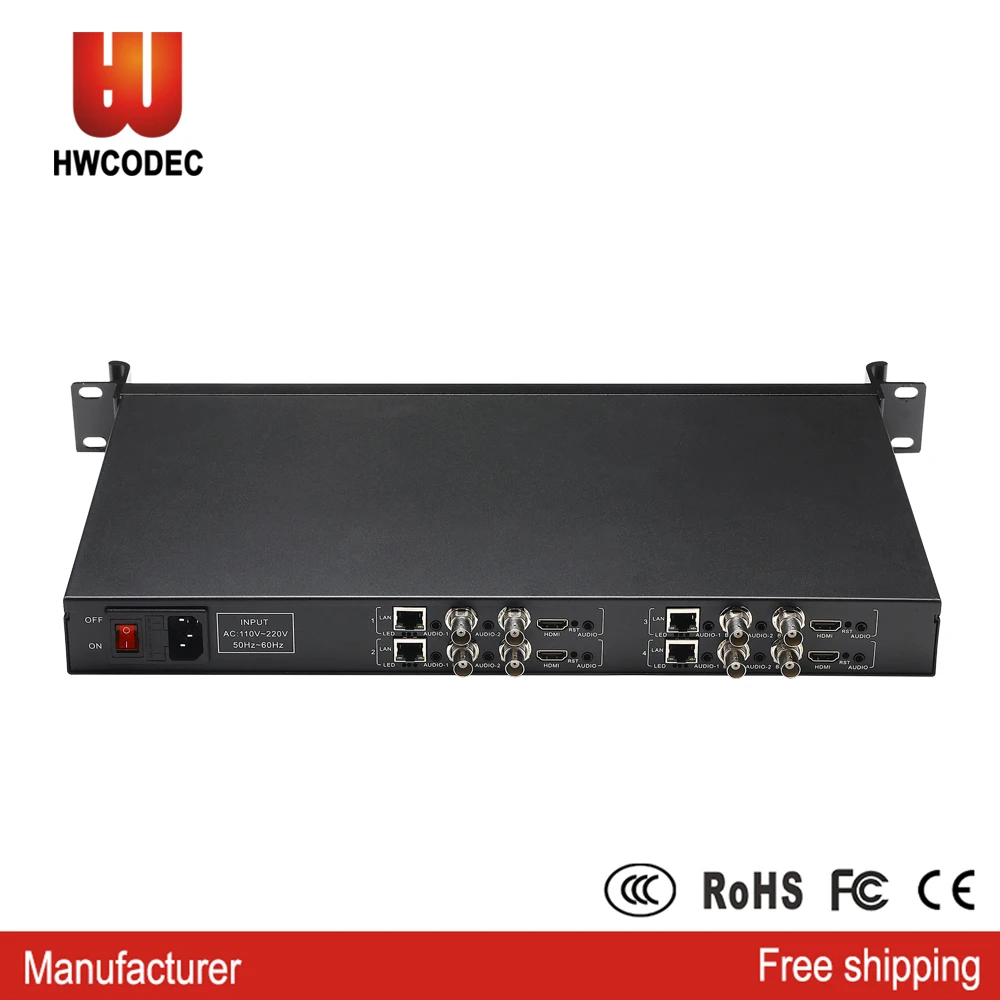 Hwcodec H5448b H.264 Encoder Hdmi Cvbs Mpeg-4 Iptv Encoder Fhd 1080p ...