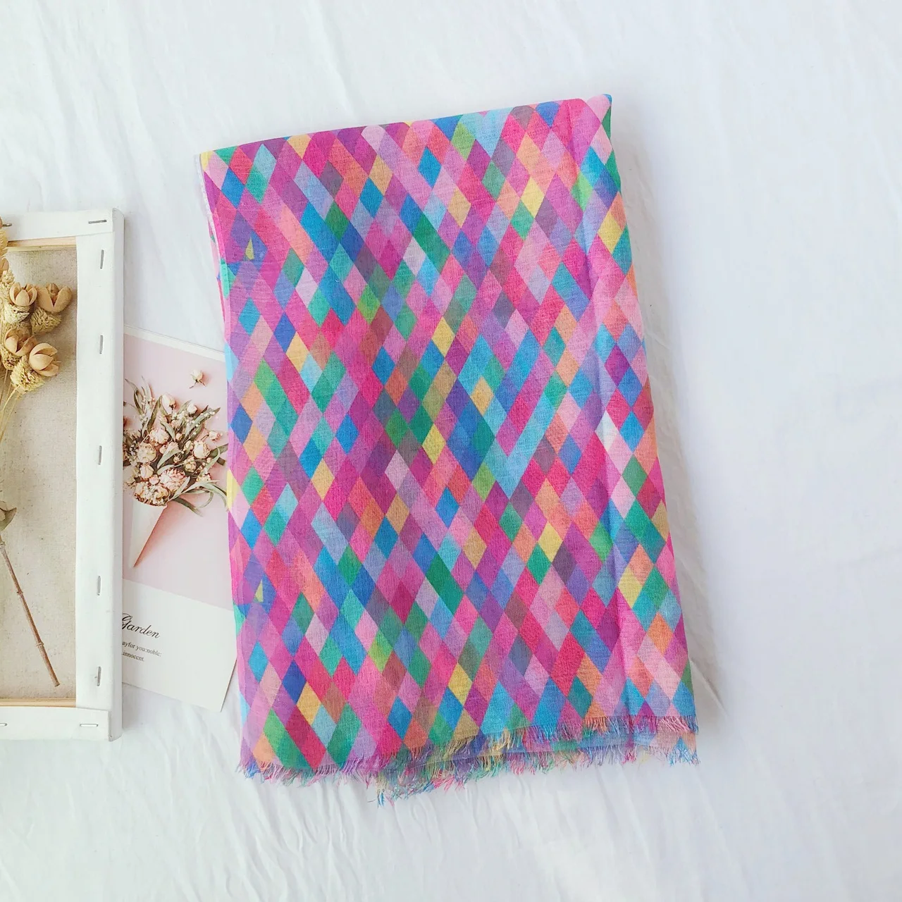 Beach turban scarves spring and summer tourism cotton lineaan shawls ...