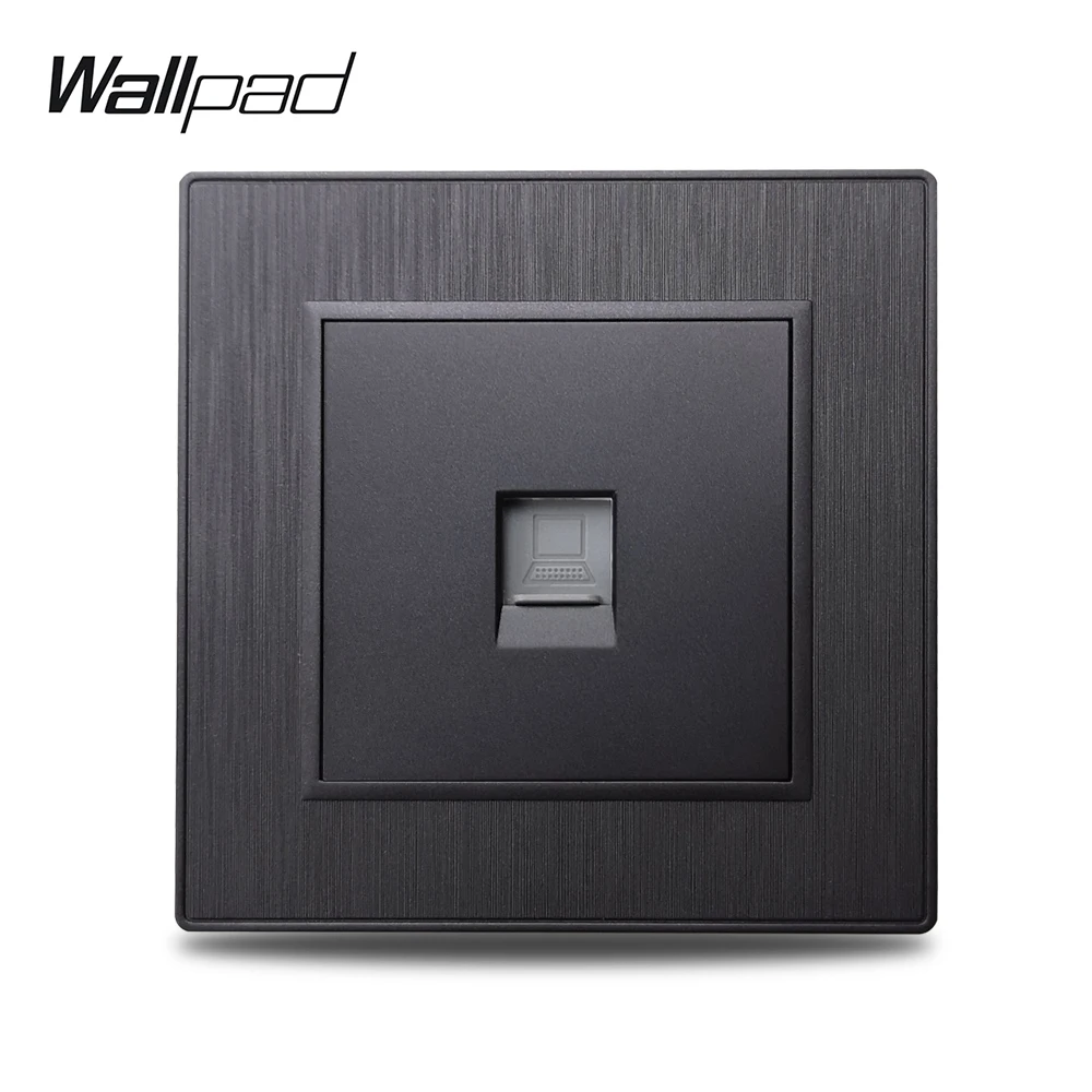 Wallpad S6 Black Silver Gold RJ45 Internet Ethernet PC Data Wall Socket ...