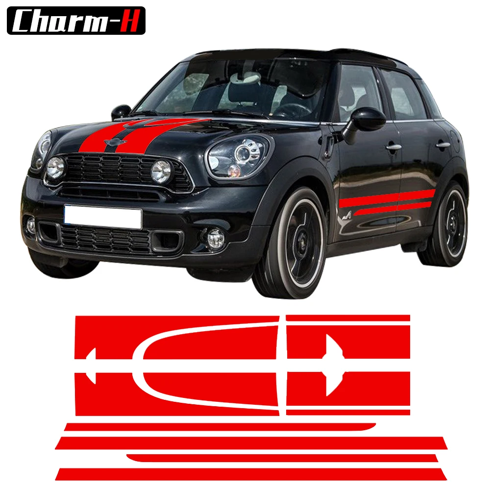 Decal Sticker Stripe For Mini Countryman R60 John Cooper Works Jcw Side ...