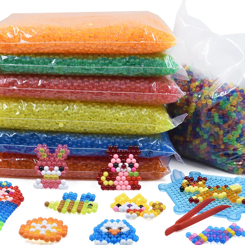 Perles-Hama-de-Pulv-risation-d-Eau-300-Couleurs-5mm-Puzzle-3D-Jouet ...