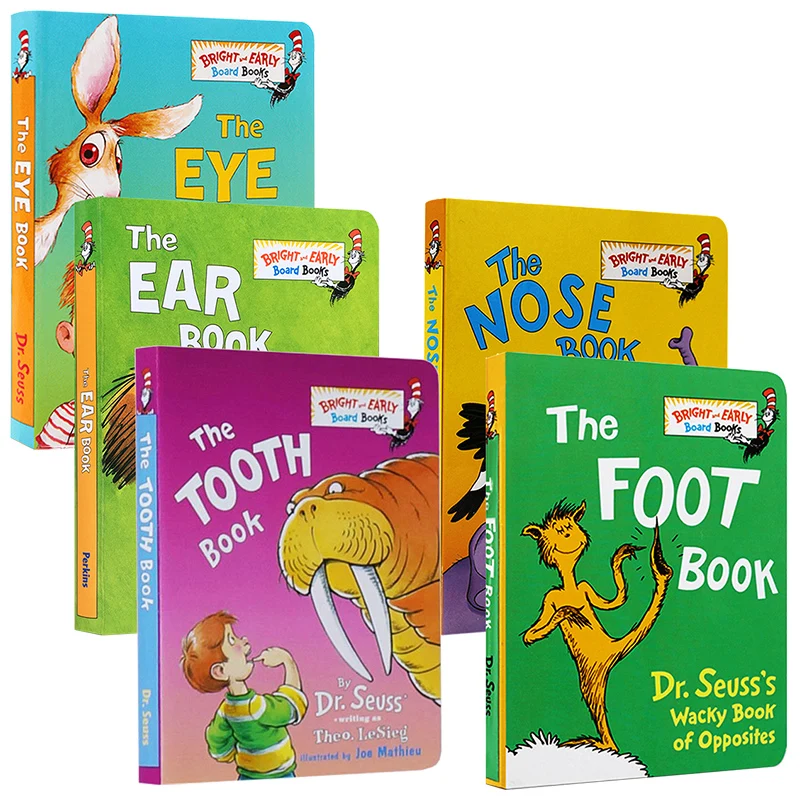 Dr-Seuss-Series-The-Foot-Nose-Ear-Eye-Tooth-Book-English-Picture-Story ...