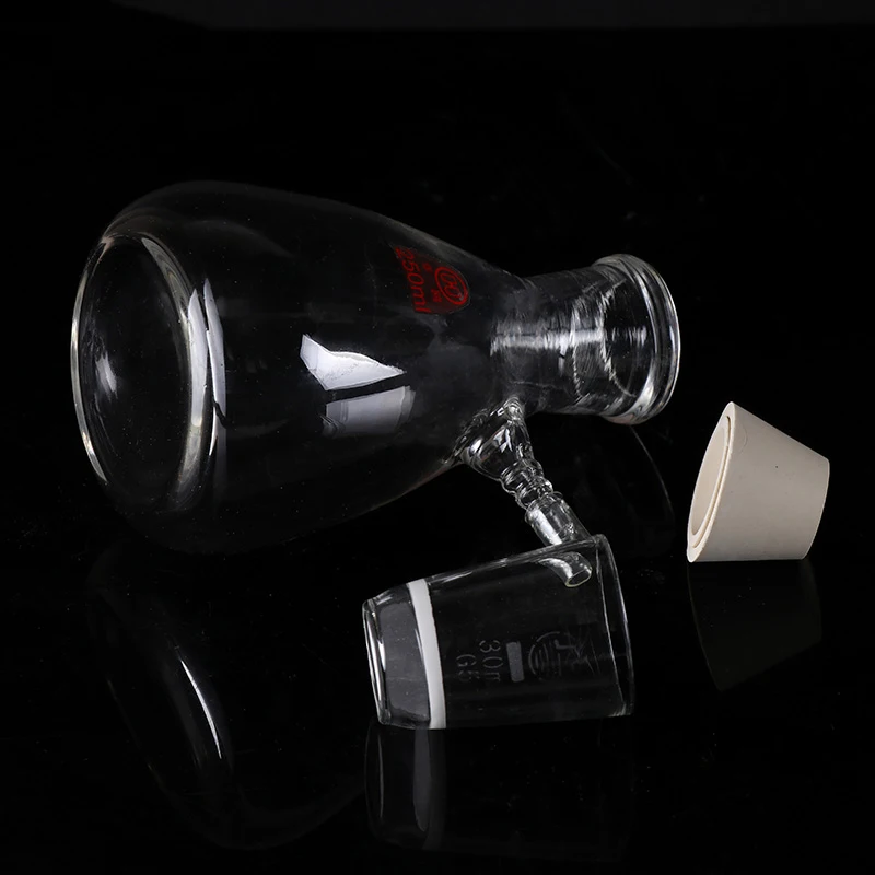 Laboratory Glass Vacuum Filter 250ml/ 500ml/1000ml Filter Bottle + Sand Core Funnel ...