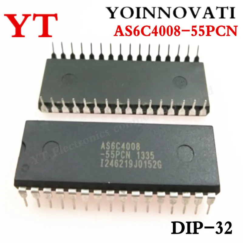 2PCS 5PCS 10PCS AS6C4008-55PCN IC SRAM 4MBIT 55NS 32DIP 6C4008 AS6C4008 ...