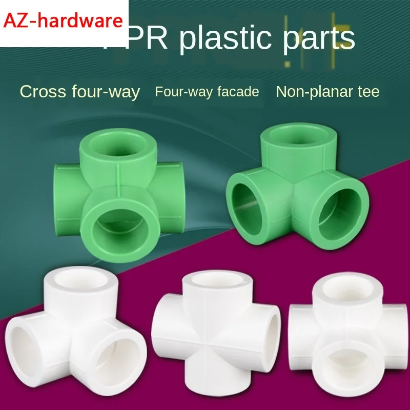 ppr-water-pipe-four-way-joint-corner-three-dimensional-different-face ...