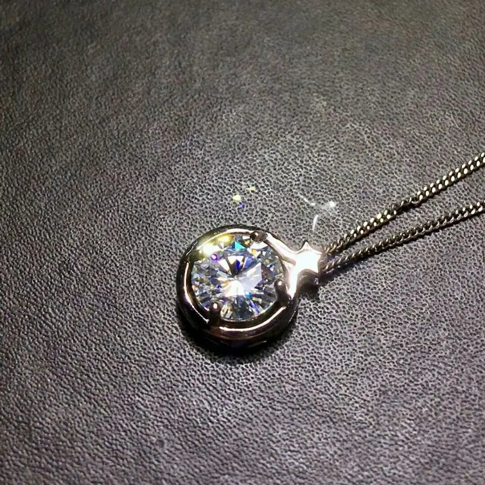 MeiBaPJ 2 карата Moissanite драгоценный камень Классический ...