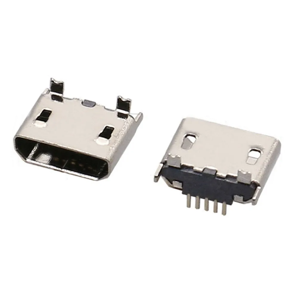 5-pin 180 Degree Micro USB Socket Replacement For PCB Repair Uxcell 10 ...