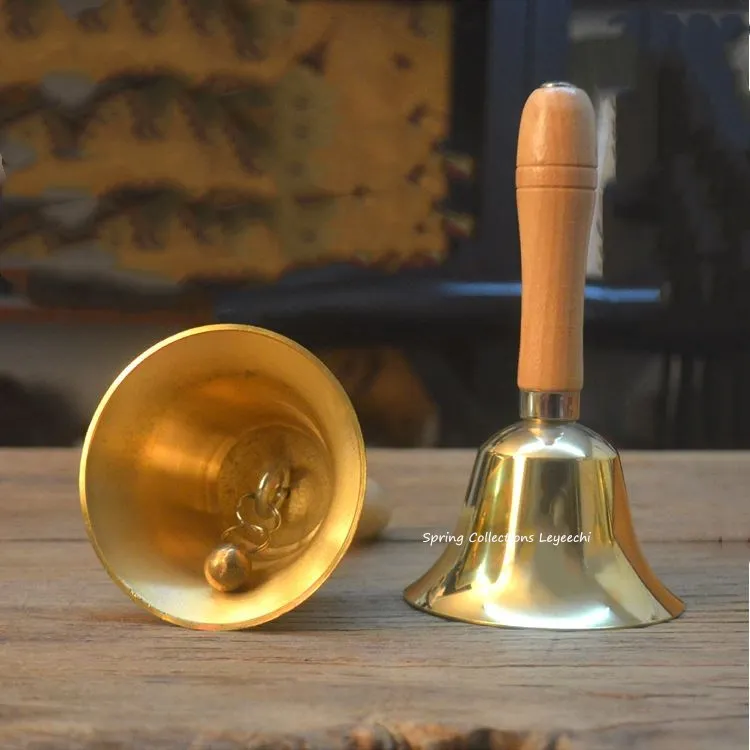 15-8cm-Wooden-Hand-Bell-Christmas-gift-copper-calls-bell-bar-counter ...